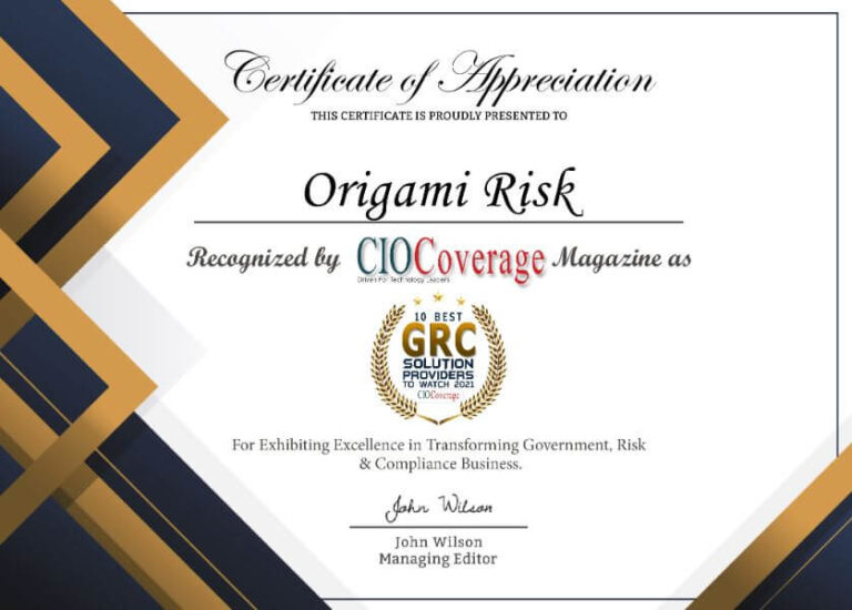 Origami Risk – Integrated Insurance, Risk, Safety, and Compliance ...