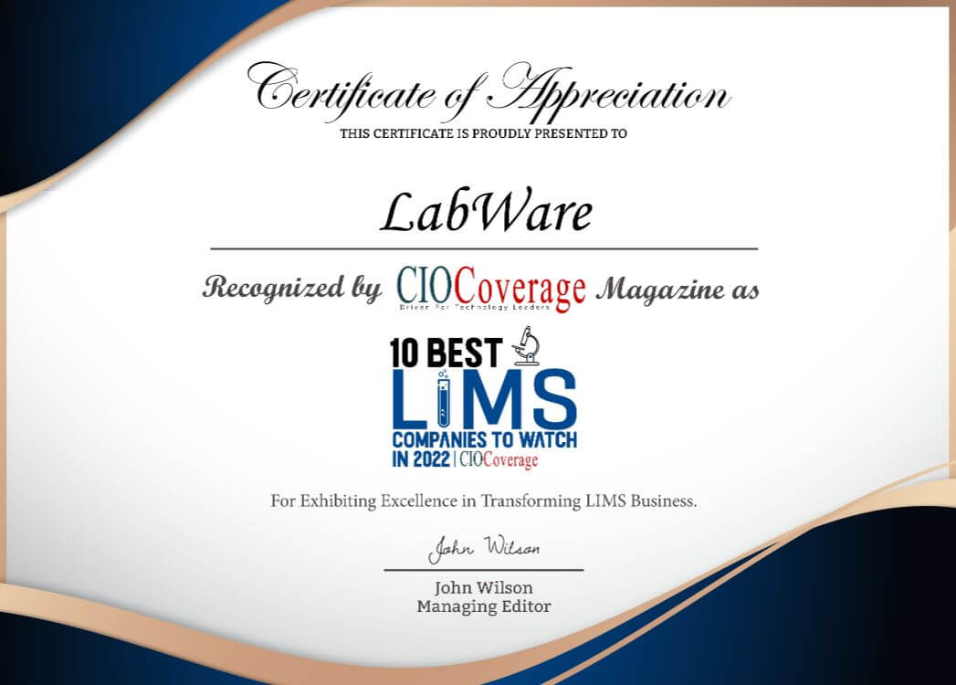 LabWare – Laboratory Automation for the Modern Lab – CIOCoverage ...