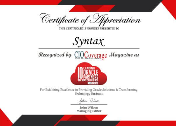 Syntax – Enterprise Cloud Solutions | SAP & Oracle – CIOCoverage- Driven for Technology Leaders