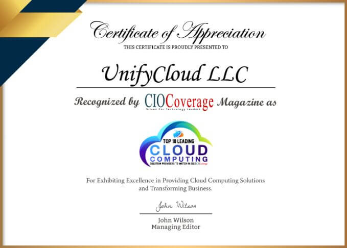 UnifyCloud – Cloud Modernization and Migration Services Company – CIOCoverage- Driven for ...