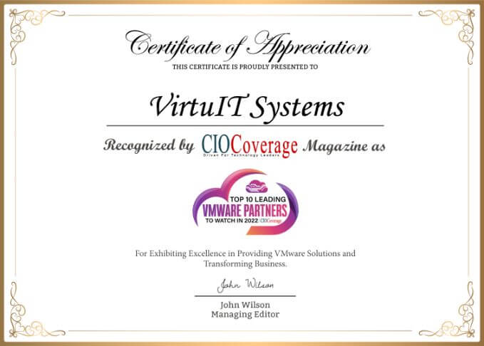 VirtuIT Systems- Managed IT Support and Services – CIOCoverage- Driven for Technology Leaders
