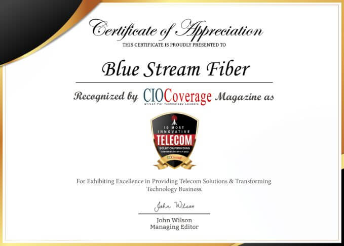 Blue Stream Fiber – LIVE, CONNECT, SHARE THE JOY. – CIOCoverage- Driven ...