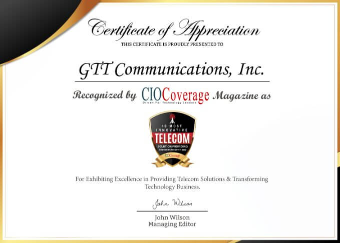 GTT – Tier 1 IP Network | Communication Services – CIOCoverage- Driven ...