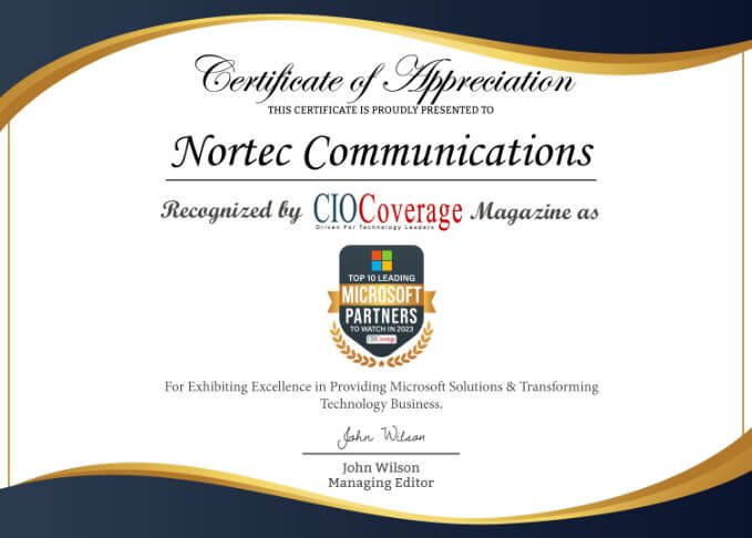 Nortec Communications – Award-winning Managed IT Services – CIOCoverage- Driven for Technology ...