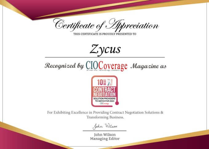 Zycus – iContract | Enterprise Contract Lifecycle Management ...