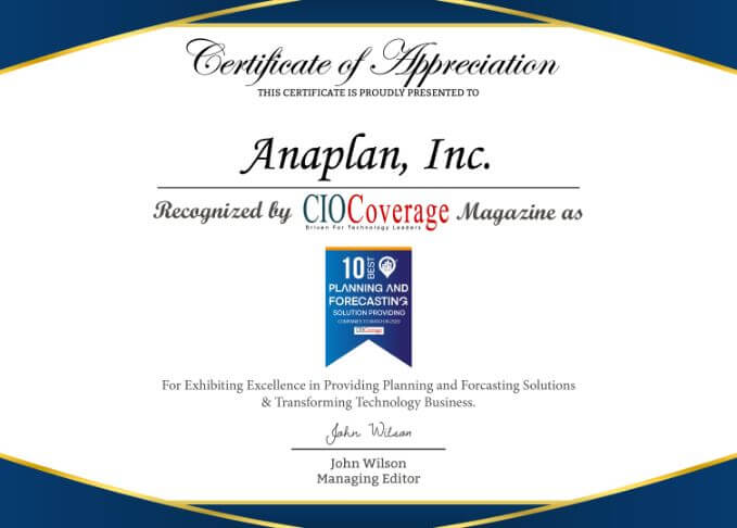 Anaplan – Drive business performance with connected planning platform ...