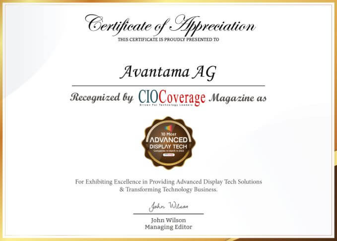 Avantama AG – Nanoparticles, Suspensions & Dispersions – CIOCoverage ...