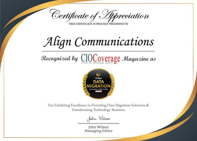 Align – Technology Infrastructure Solutions – CIOCoverage- Driven for Technology Leaders