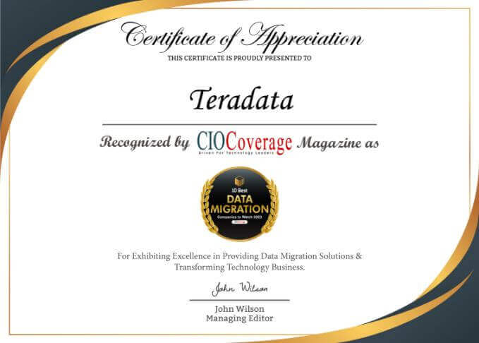 Teradata – Complete cloud analytics and data platform – CIOCoverage- Driven for Technology Leaders