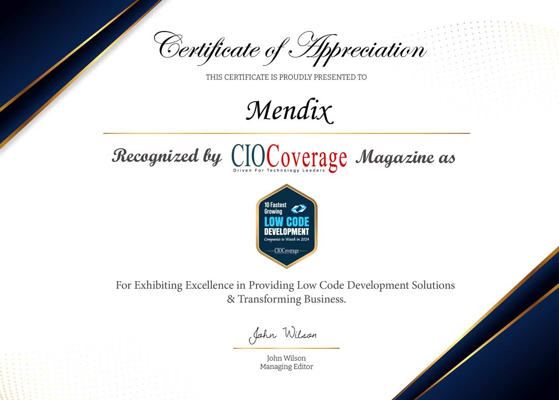 Mendix- Low-Code Application Development Platform – CIOCoverage- Driven for Technology Leaders