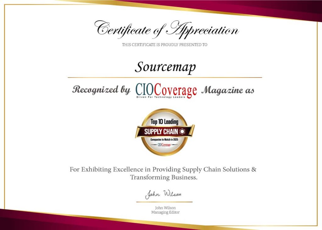 Sourcemap- Supply Chain Regulatory Software – CIOCoverage- Driven for Technology Leaders