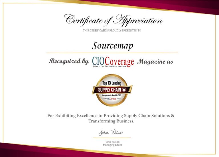 Sourcemap- Supply Chain Regulatory Software – CIOCoverage- Driven for Technology Leaders